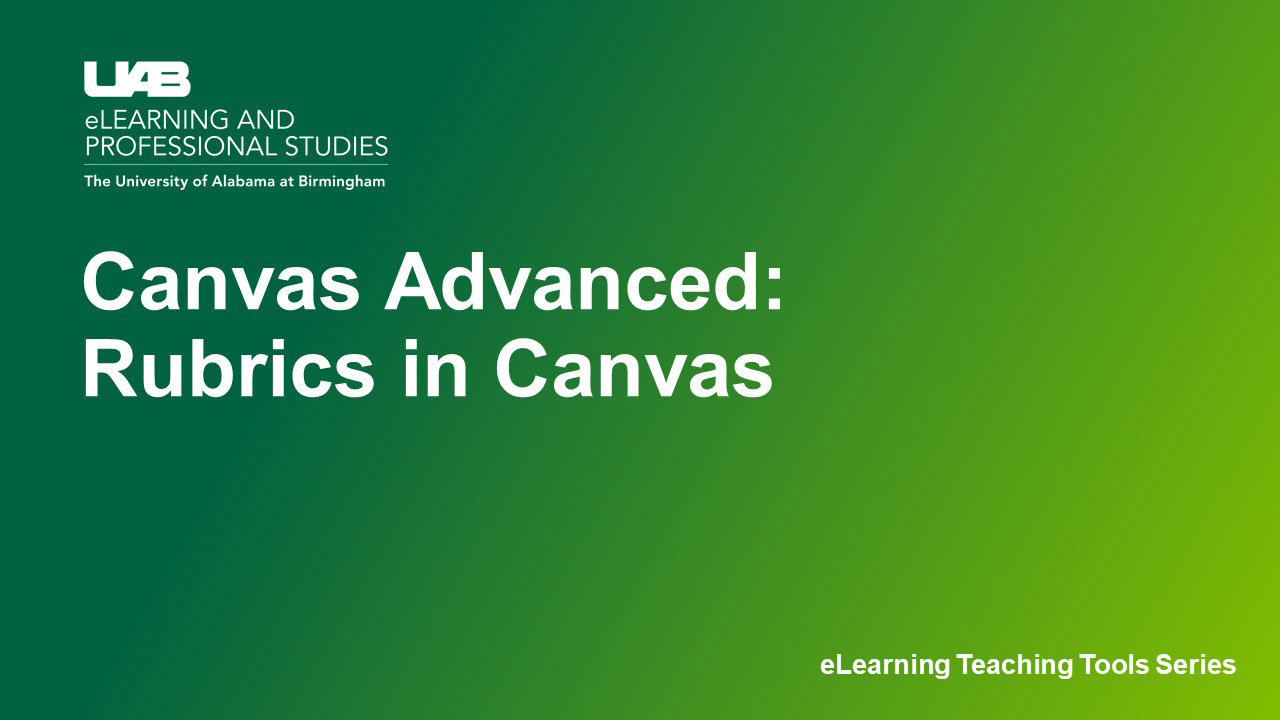Canvas - eLearning | UAB