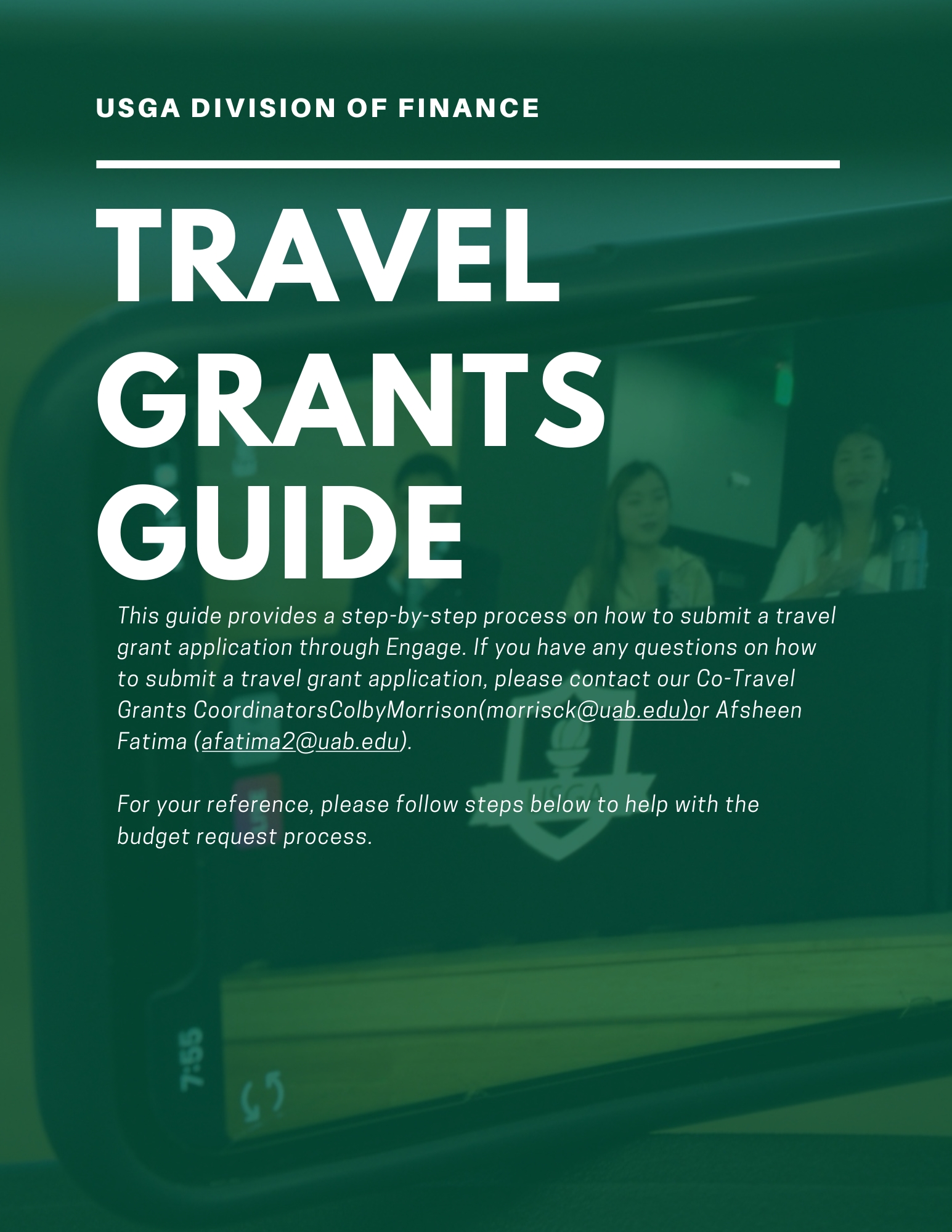 Travel Grants Guide - Undergraduate Student Government Association